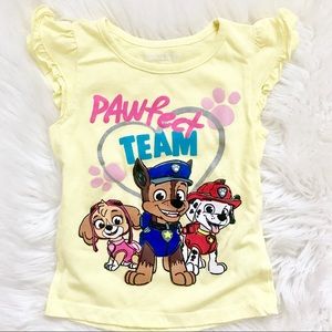 Nickelodeon | Shirts & Tops | Nickelodeon Paw Patrol Flutter Sleeve Tee ...